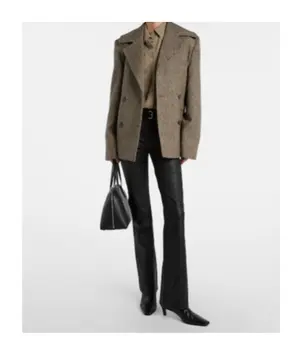 Ag Sophie Leather Bootcut Pants