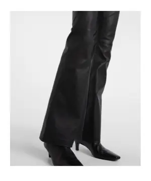 Ag Sophie Leather Bootcut Pants