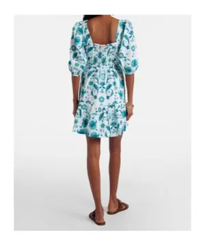 Heidi Klein Kos Paisley Linen Minidress
