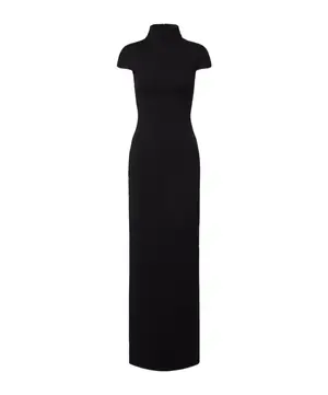 Solace London Lang Crepe Maxi Dress - Black