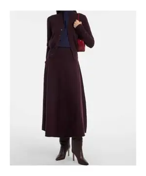 Extreme Cashmere N388 Ease Cashmere-blend Maxi Skirt
