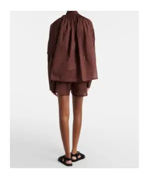 Plan C Cotton Organza Shorts