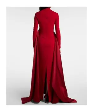 Solace Olivia Satin-trimmed Gown