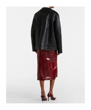 Sportmax Leather Pencil Skirt