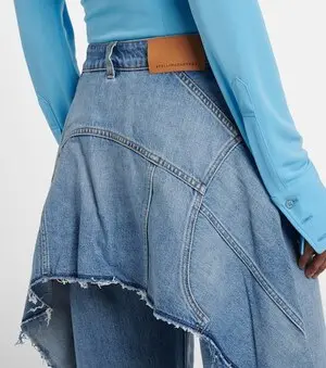 Stella McCartney Paneled Barrel-leg Jeans