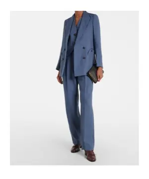 BLAZÉ MILANO Fox Linen Straight Pants