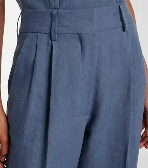 BLAZÉ MILANO Fox Linen Straight Pants