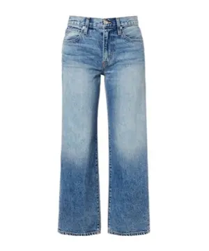 SLVRLAKE Hunter Cropped Straight Jeans - Blue