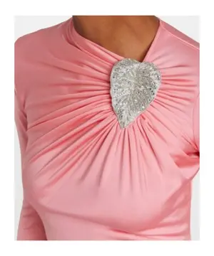 David Koma Embellished Satin Gown