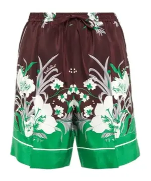 Valentino Garavani Printed Silk Shorts - Multicolor