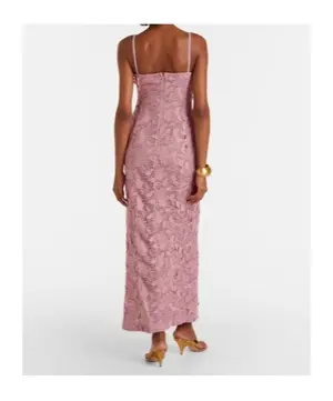 Blumarine Embroidered Lace Maxi Dress