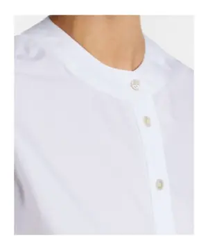 Veronica Beard Aleck Embroidered Cotton Shirt