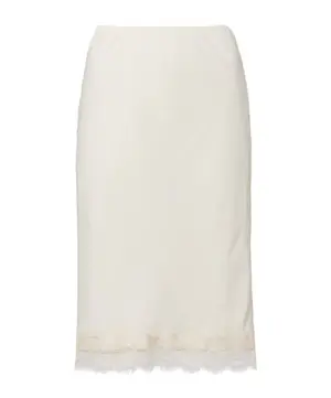 RÓHE Lace-trimmed Midi Skirt