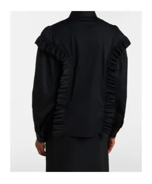 Comme Des Garçons Ruffled Cotton Shirt