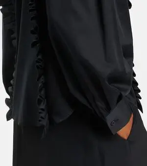 Comme Des Garçons Ruffled Cotton Shirt