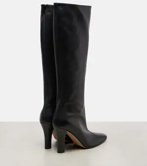 THE ROW Mona Leather Knee-high Boots