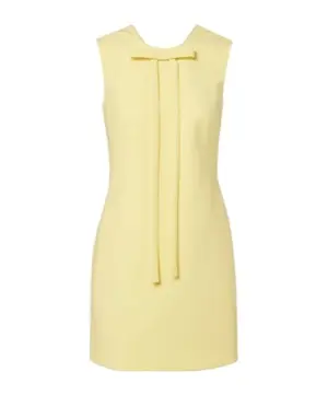 EMILIA WICKSTEAD Sorra Bow-detail Minidress - Yellow