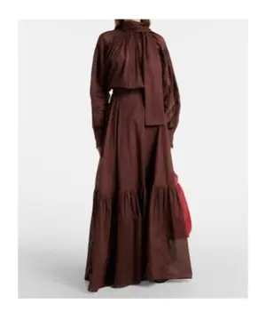 Plan C Cotton Organza Maxi Skirt