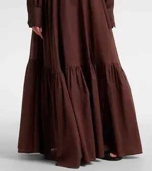 Plan C Cotton Organza Maxi Skirt