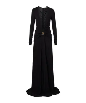 Christopher Esber Embellished Plunge Maxi Dress - Black