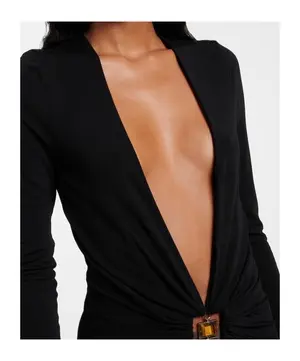 Christopher Esber Embellished Plunge Maxi Dress
