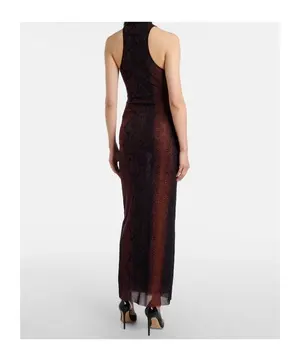 JEAN PAUL GAULTIER Snake-print Backless Dress