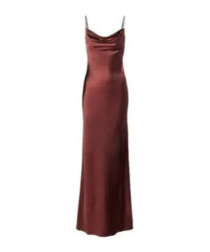 SELF-PORTRAIT Embellished Satin Gown - Red