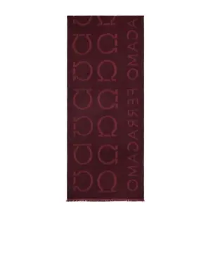 FERRAGAMO Gancini Jacquard Scarf
