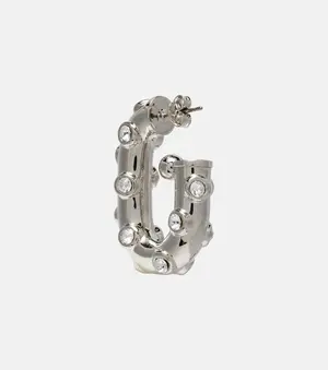 Rabanne Crystal-embellished Hoop Earrings
