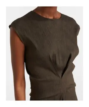 Proenza Schouler White Label Linen-blend A-line Midi Dress
