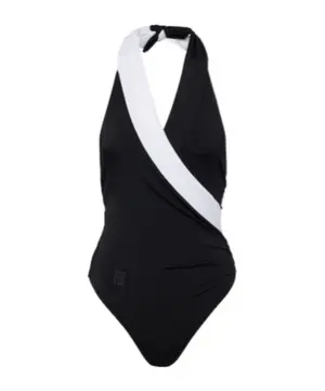 Balmain Halterneck Swimsuit - Black