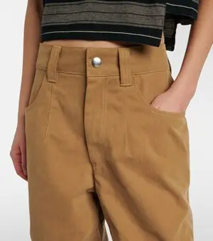 Isabel Marant Étoile Cotton Twill Wide-leg Pants