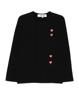 Play Comme Des Garcon Long-sleeved T-shirt - Black