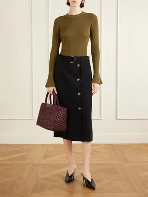 Proenza Schouler Carine Belted Midi Skirt