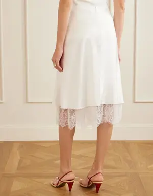 SIR. Pleated Midi Skirt