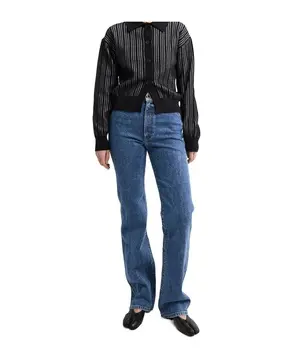 Khaite Belt Loop Jeans - Blue