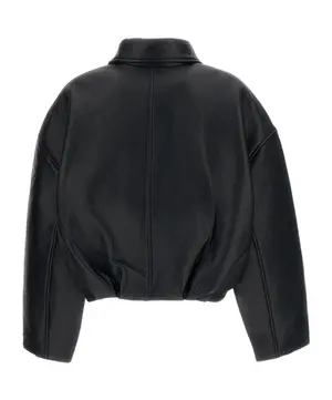 ROTATE BY BIRGER CHRISTENSEN Long-sleeved Leather Jacket