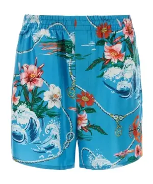 Gucci Elastic Waist Printed Shorts - Multicolor