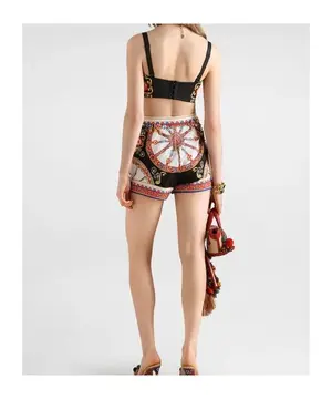 Dolce & Gabbana Carretto-print Poplin Shorts