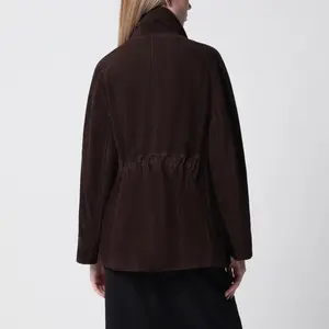 Nour Hammour Stand Collar Casual Jacket - Black