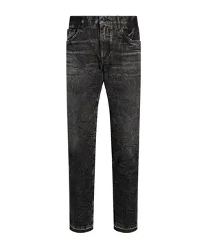 Dolce & Gabbana Logo-plaque Jeans - Black