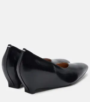 MAISON MARGIELA Leather Wedge Pumps