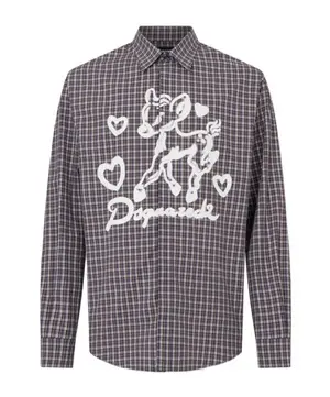 Dsquared2 Checked Long-sleeved Shirt - Multicolor