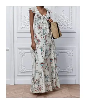 Dior Dioriviera Long Ruffled Dress