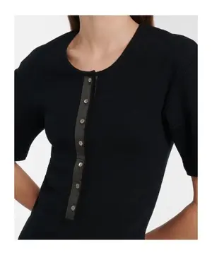 LEMAIRE Ribbed Henley Shirt With Button Detail