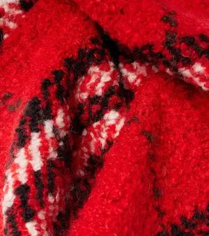 Burberry Check Alpaca And Wool Bouclé Scarf