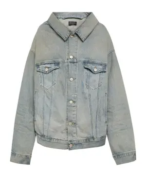 Balenciaga Oversized Denim Jacket - Blue