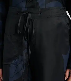 Victoria Beckham Floral Twill Cargo Pants