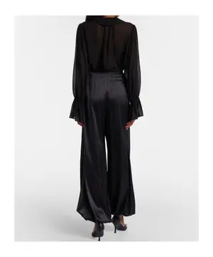 Nina Ricci Satin Wide-leg Pants