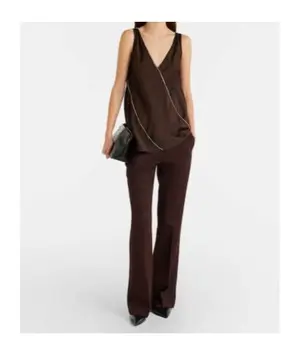 JIL SANDER Embellished Satin Top